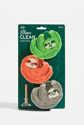 Slow Clean Sloth Sponges 3-Pack | Urban Outfitters UK