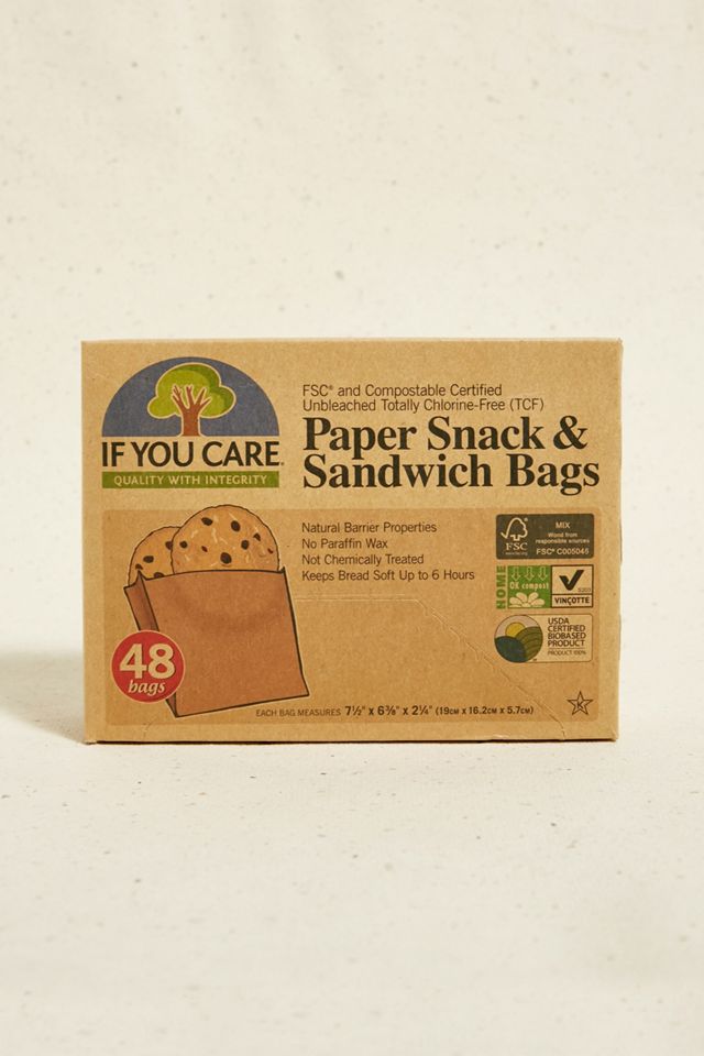 If You Care Paper Snack & Sandwich Bags | Urban Outfitters UK