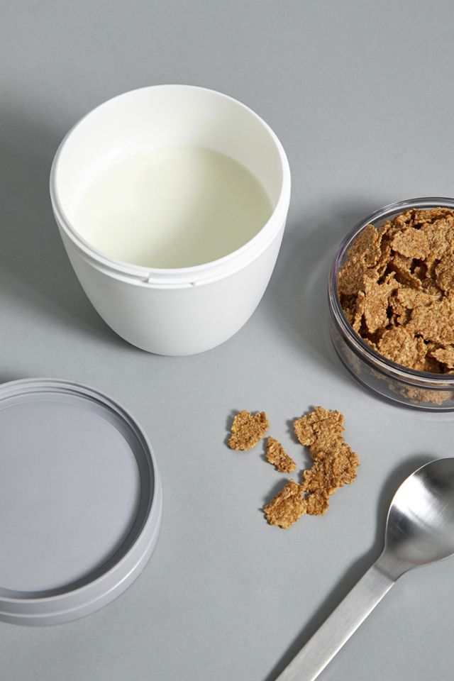Mepal White Snack Pot | Urban Outfitters UK