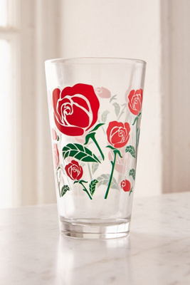 Roses Pint Glass | Urban Outfitters UK