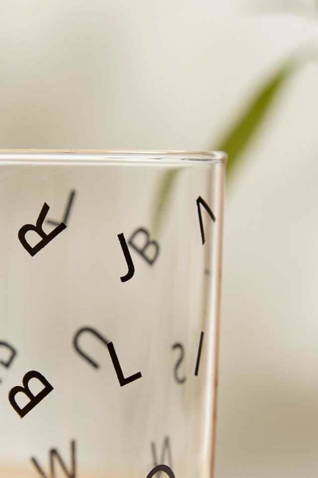 Alphabet Glass | Urban Outfitters UK