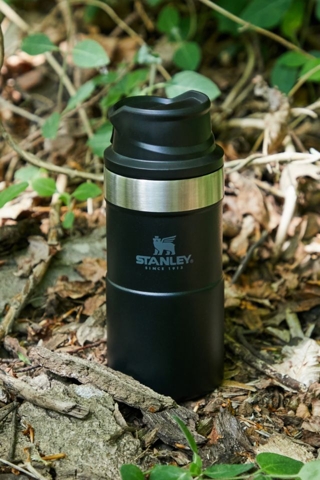 Stanley Matte Black Classic Trigger Action Reusable Travel Mug | Urban ...