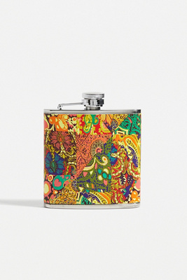 Patchwork Print Hip Flask | Urban Outfitters UK
