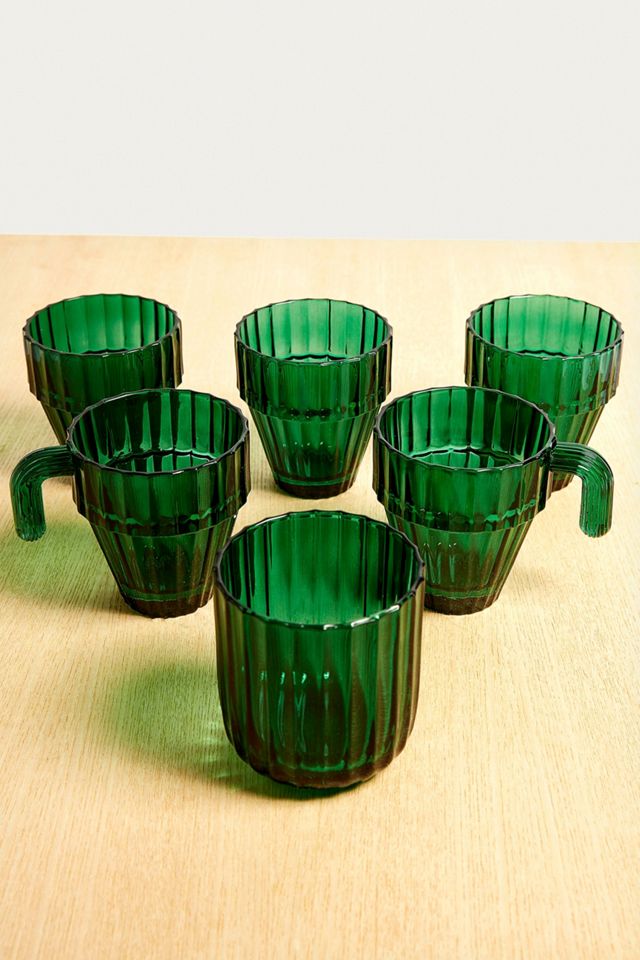 Saguaro Stacking Cactus Glass - Set of 6 | Urban Outfitters UK