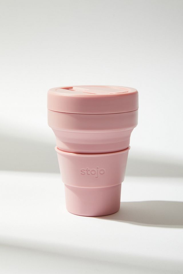 Stojo Pink Collapsible Travel Mug | Urban Outfitters UK