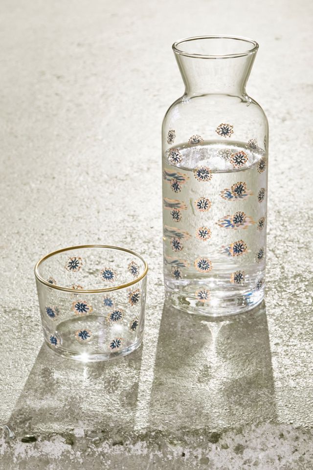 Emma Tile Glass Carafe | Urban Outfitters UK