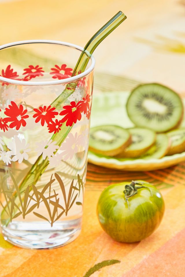 Red Daisy Pint Glass | Urban Outfitters UK