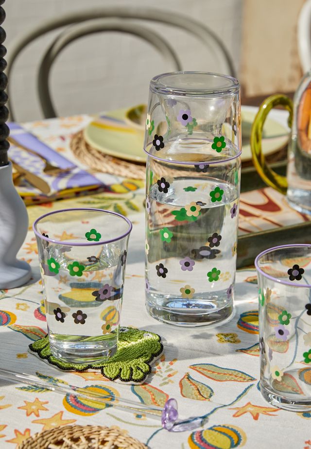 Frankie Floral Carafe Set | Urban Outfitters UK