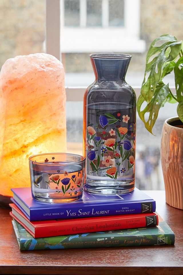 Black Floral Carafe | Urban Outfitters UK