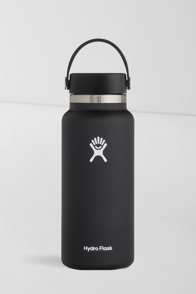 Hydro Flask Black Wide Mouth Water Bottle | Urban Outfitters UK