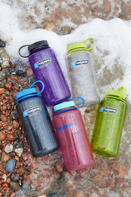 Nalgene Pink Wide Mouth Water Bottle 1L | Urban Outfitters UK