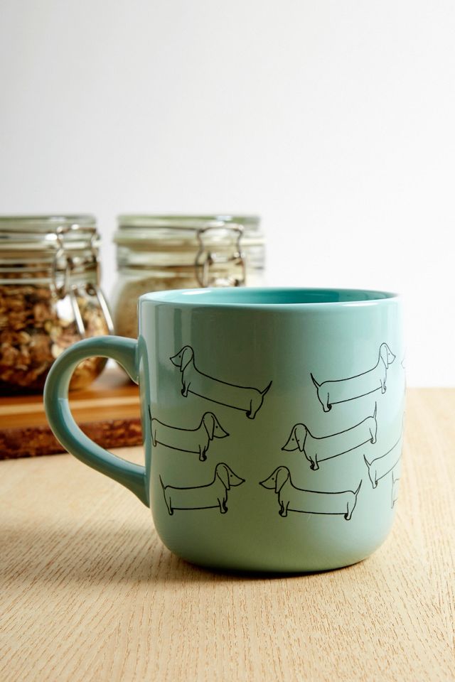 Sausage Dog Print Mug | Urban Outfitters UK