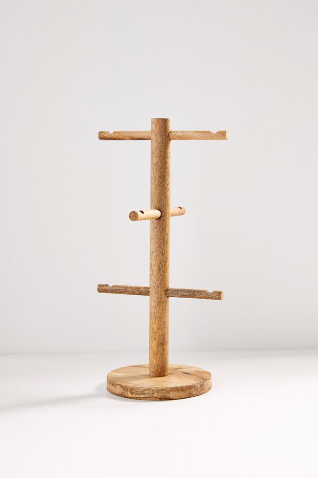 Mango Wood Mug Tree | Urban Outfitters FR