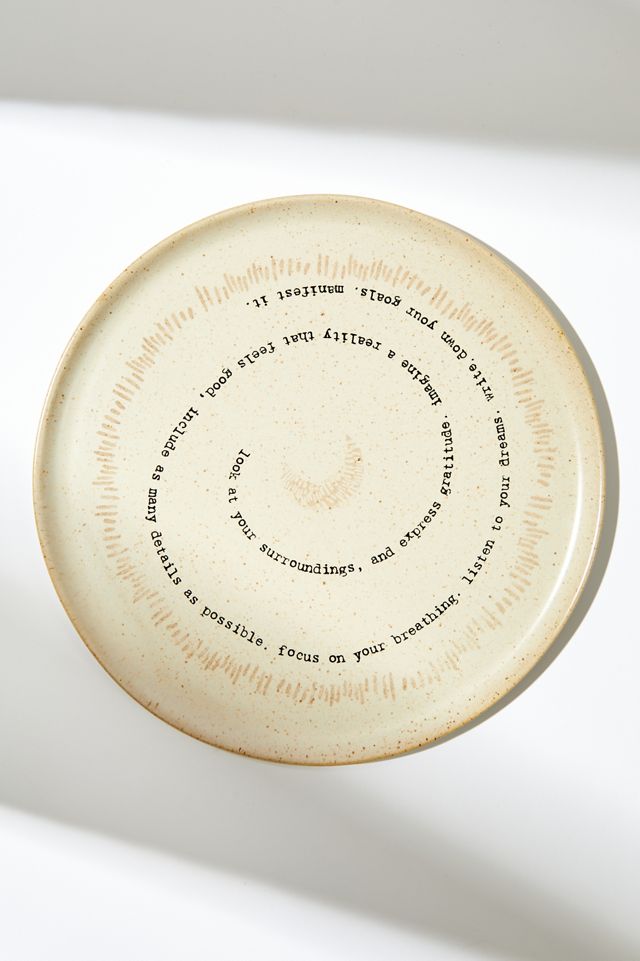 Grow Slogan Dinner Plate | Urban Outfitters UK