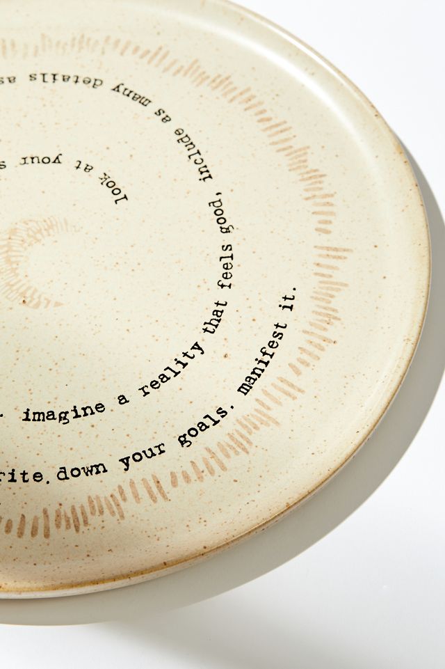 Grow Slogan Dinner Plate | Urban Outfitters UK
