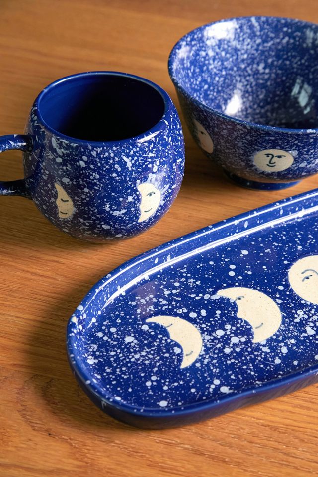Phases Of The Moon Ceramic Serving Platter | Urban Outfitters UK