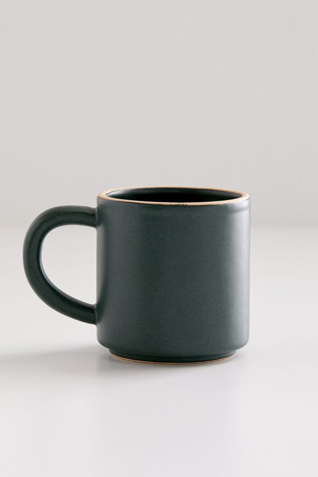 Rowan Dark Green Stacking Mug 4-Pack | Urban Outfitters UK