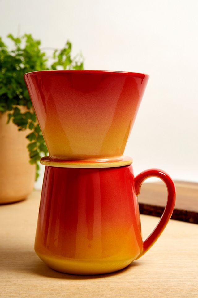 Pour-Over Ombre Coffee Mug Set | Urban Outfitters UK