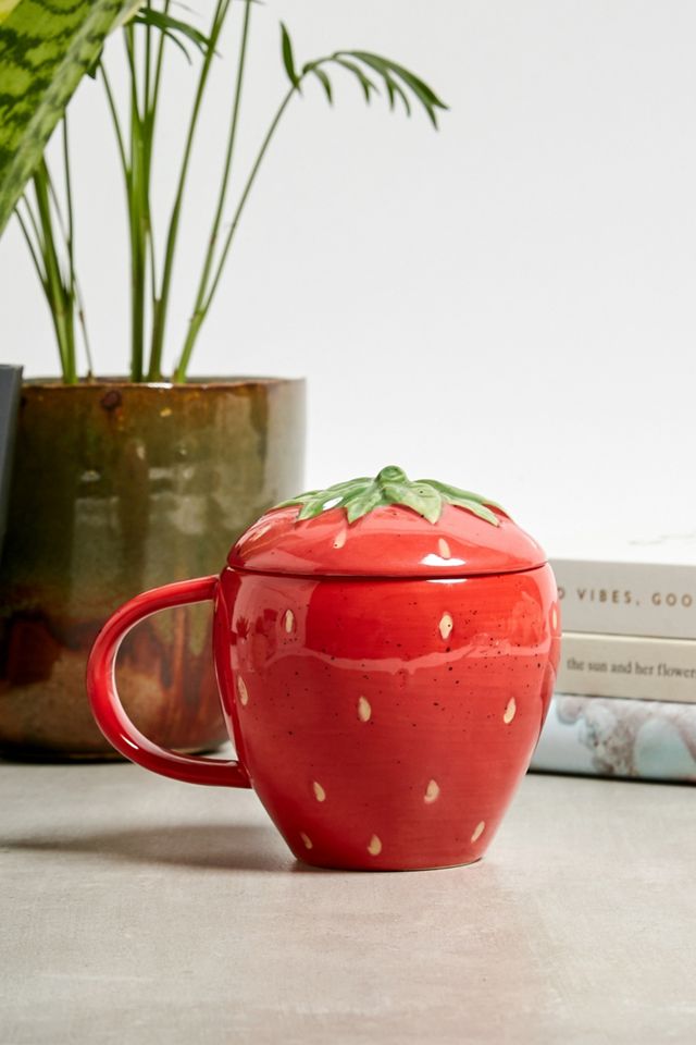 Strawberry Shaped Mug | Urban Outfitters UK