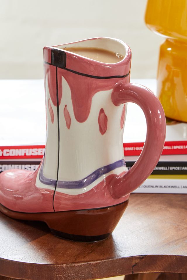 Pink Western Boot Mug | Urban Outfitters UK