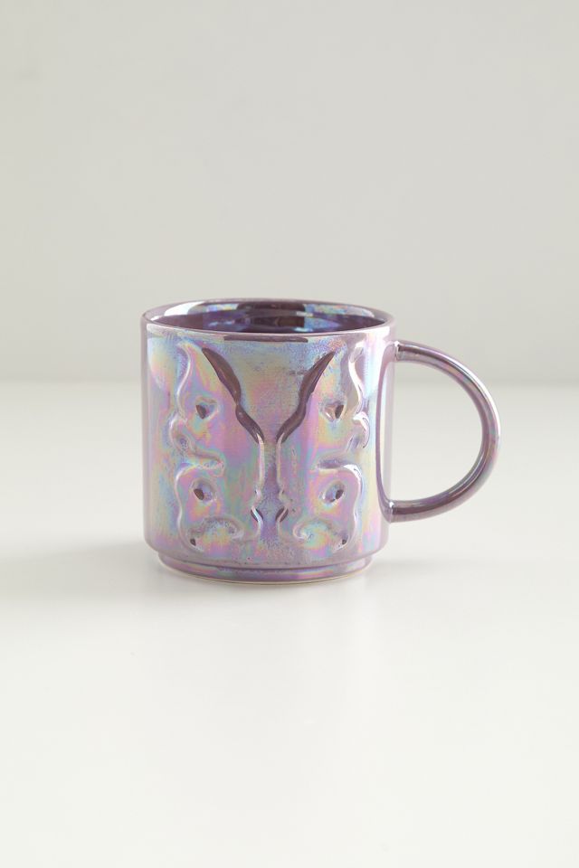 Iridescent Butterfly Stacking Mug | Urban Outfitters UK