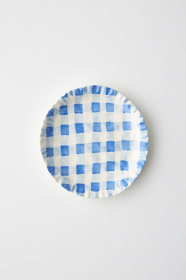 Frankie Blue Checkered Plate | Urban Outfitters UK