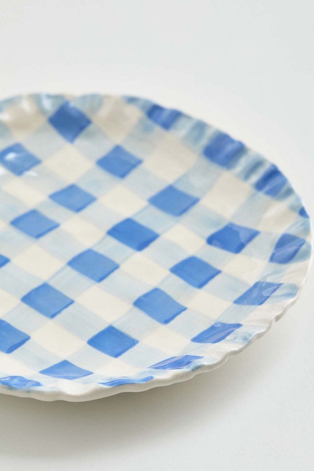 Frankie Blue Checkered Plate | Urban Outfitters UK