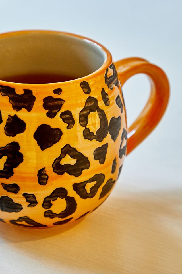Leopard Print Ceramic Mug | Urban Outfitters UK