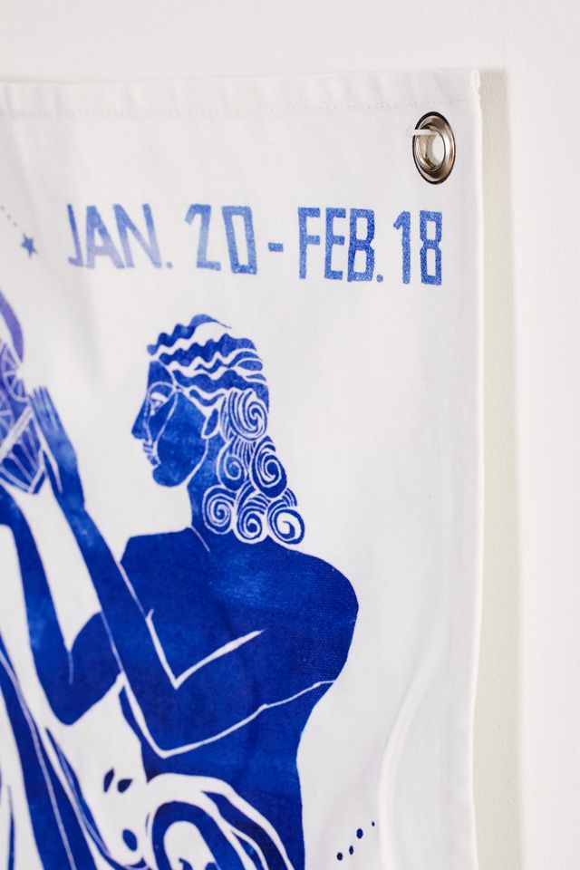 Graphic Zodiac Flag Tapestry | Urban Outfitters UK