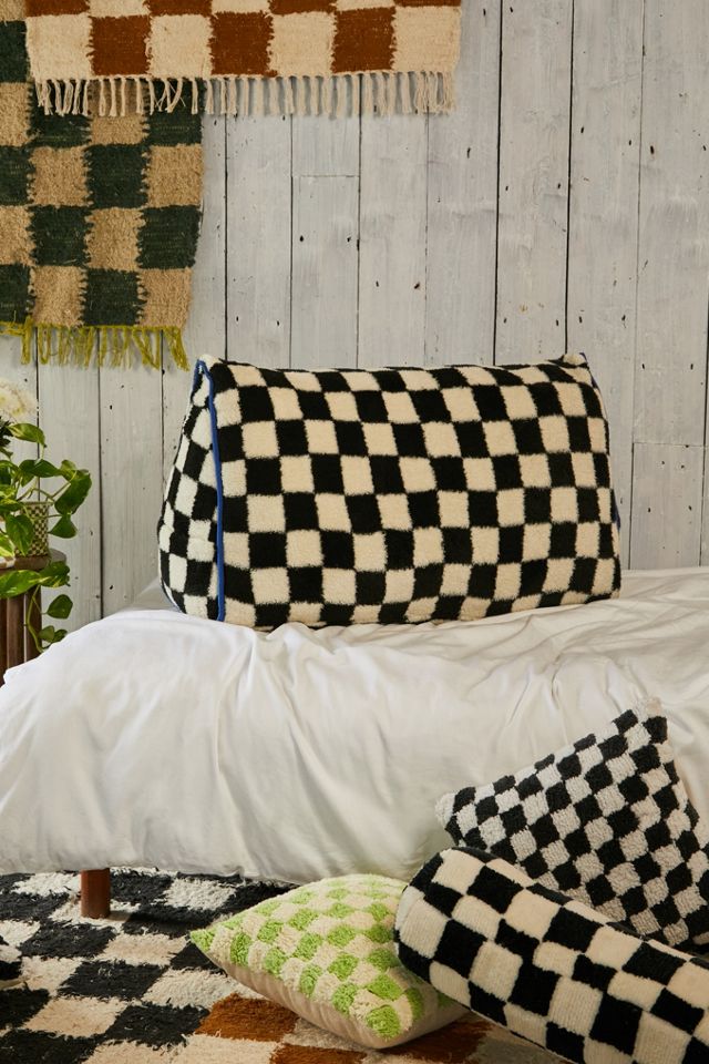 Checkerboard Wedge Pillow | Urban Outfitters UK