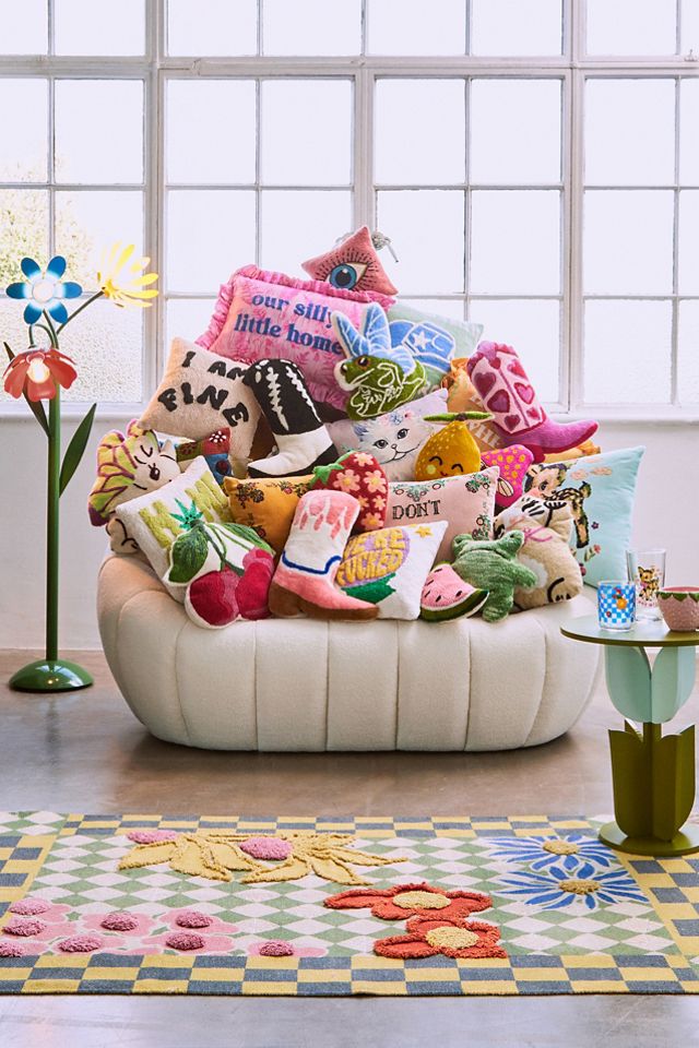 Mini Watermelon Tufted Cushion | Urban Outfitters UK