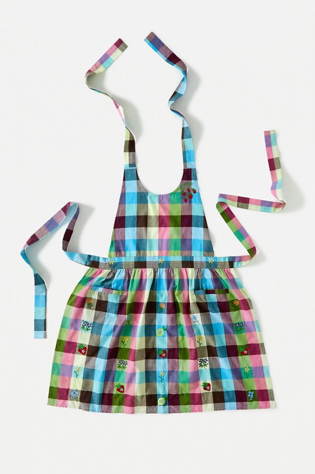 Floral Check Apron | Urban Outfitters UK