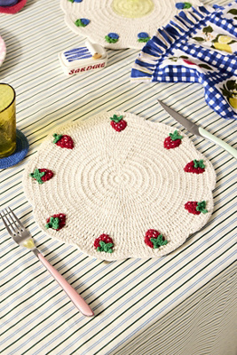 Strawberry Placemat | Urban Outfitters UK