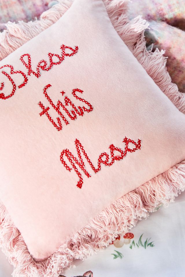 Bless This Mess Mini Cushion | Urban Outfitters UK