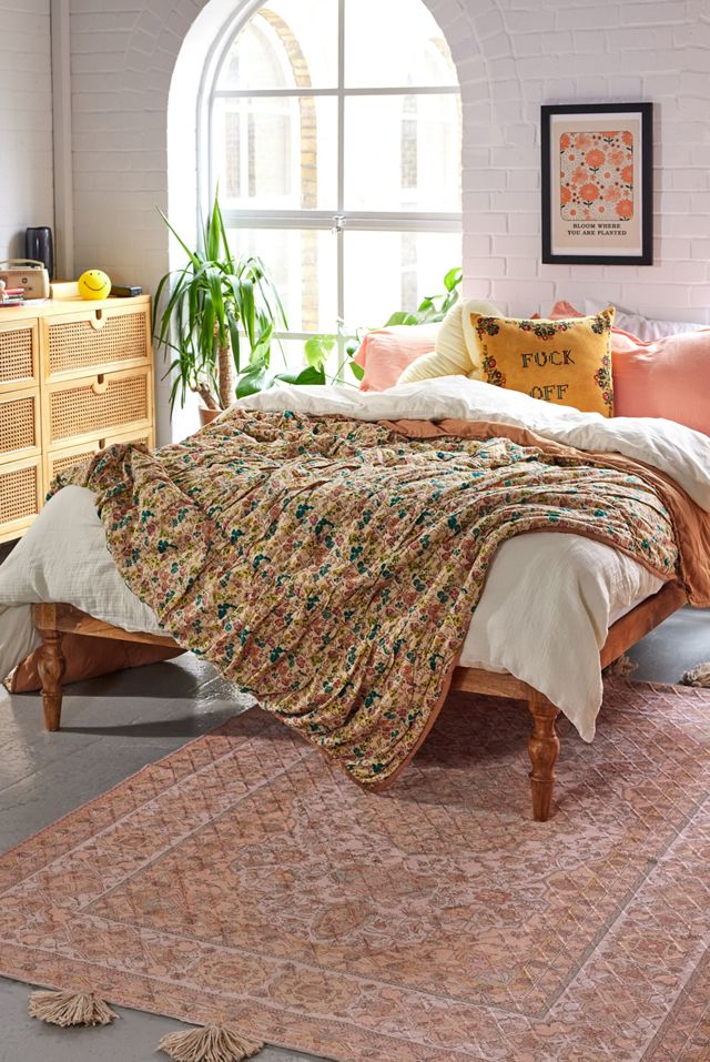Floral Ruched Quilt | Urban Outfitters UK