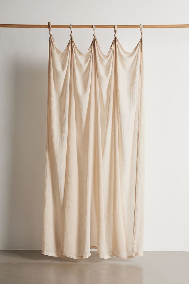 Ecru Knotted Window Curtain | Urban Outfitters UK