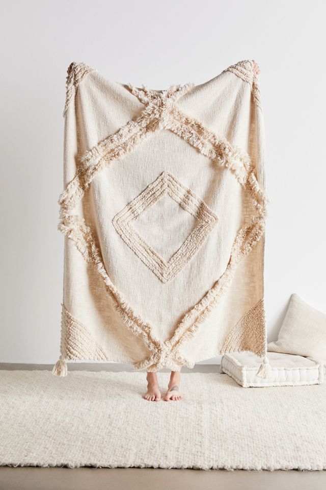 Aden Tufted Throw Blanket | Urban Outfitters UK