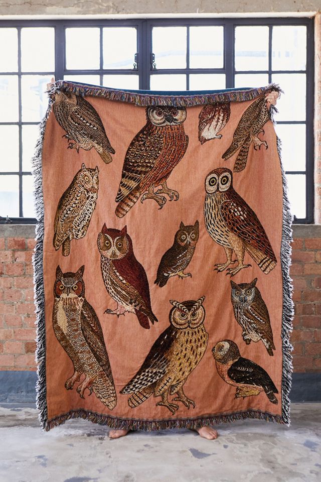 Valley Cruise Owl Throw Blanket | Urban Outfitters UK