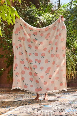 Mini Peach Throw | Urban Outfitters UK