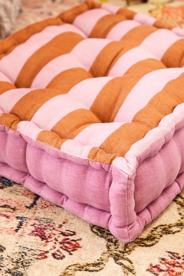 Tammy Pink Stripe Floor Cushion | Urban Outfitters UK