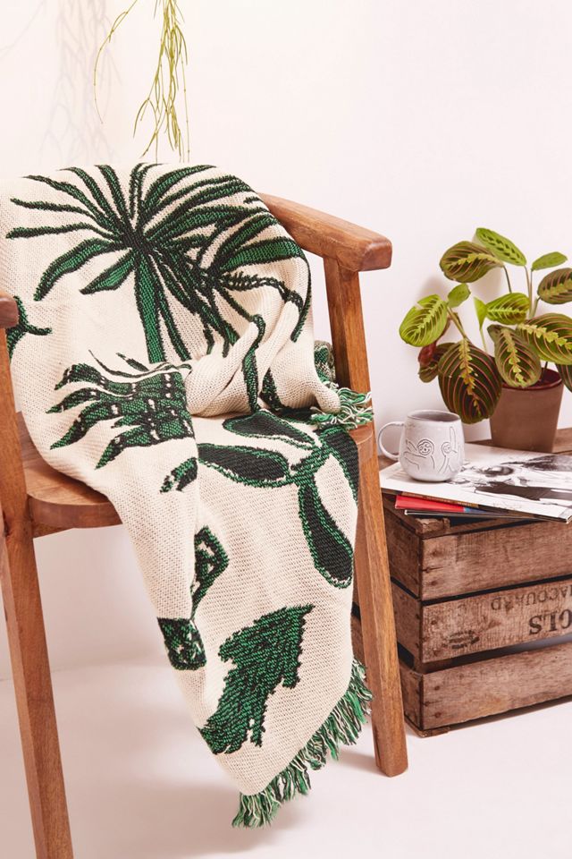 Calhoun & Co. Plants Throw Blanket | Urban Outfitters UK