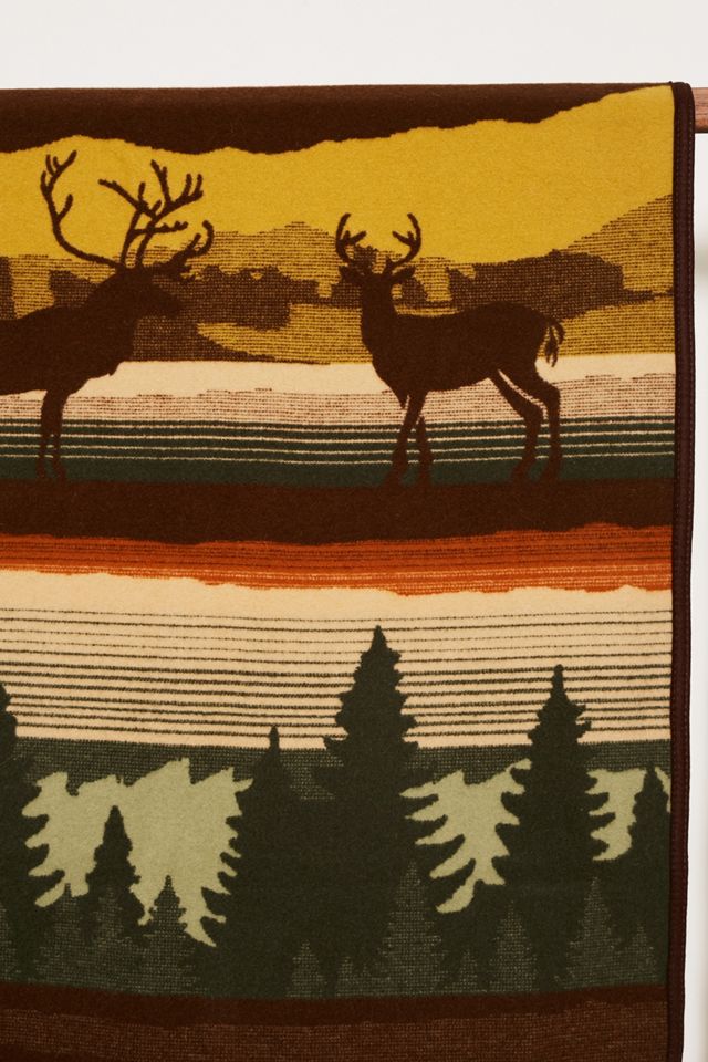 Pendleton Buffalo Brown Throw Blanket | Urban Outfitters UK