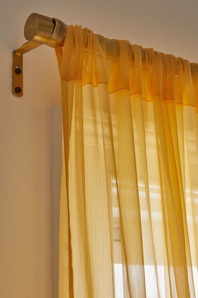 Yellow Chiffon Curtain | Urban Outfitters UK