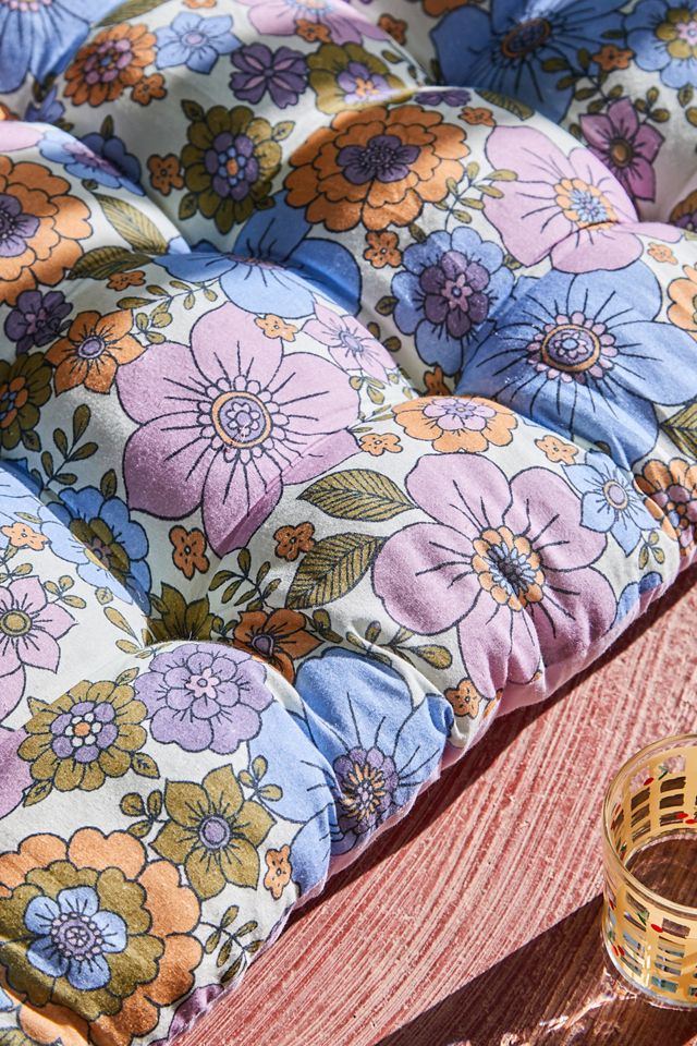 Marnie Floral Print Floor Cushion | Urban Outfitters UK