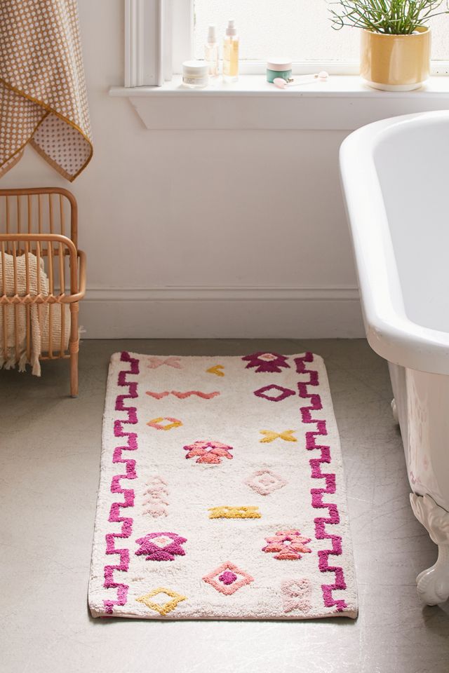 Kyle Geo Runner Bath Mat | Urban Outfitters UK