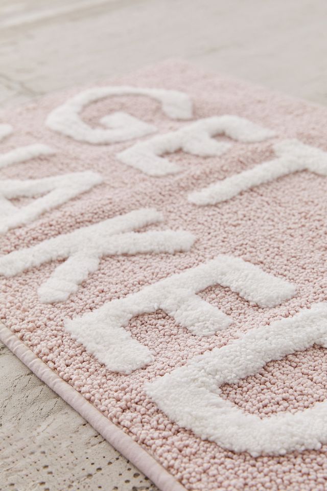 Get Naked Pink & White Bath Mat | Urban Outfitters ES