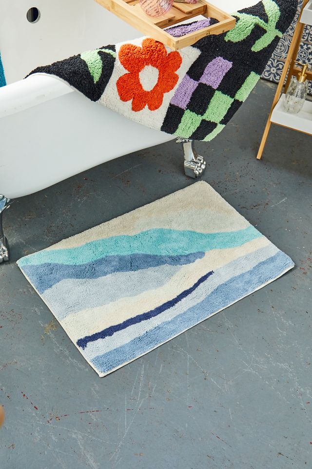Abstract Landscape Bath Mat | Urban Outfitters UK