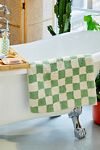 Green Checkerboard Bath Mat | Urban Outfitters UK