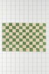 Green Checkerboard Bath Mat | Urban Outfitters UK