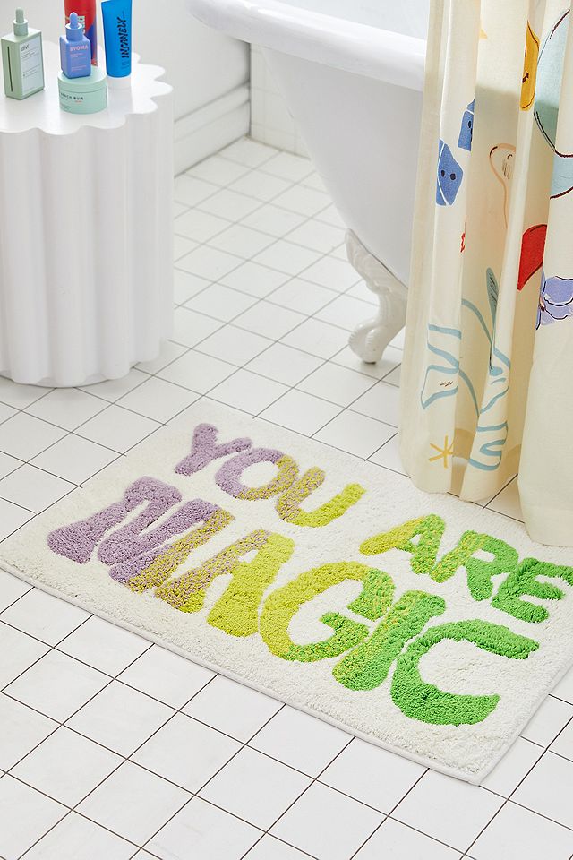 You Are Magic Lime Bath Mat | Urban Outfitters UK You Are Magic Lime Bath Mat | Urban Outfitters UK
